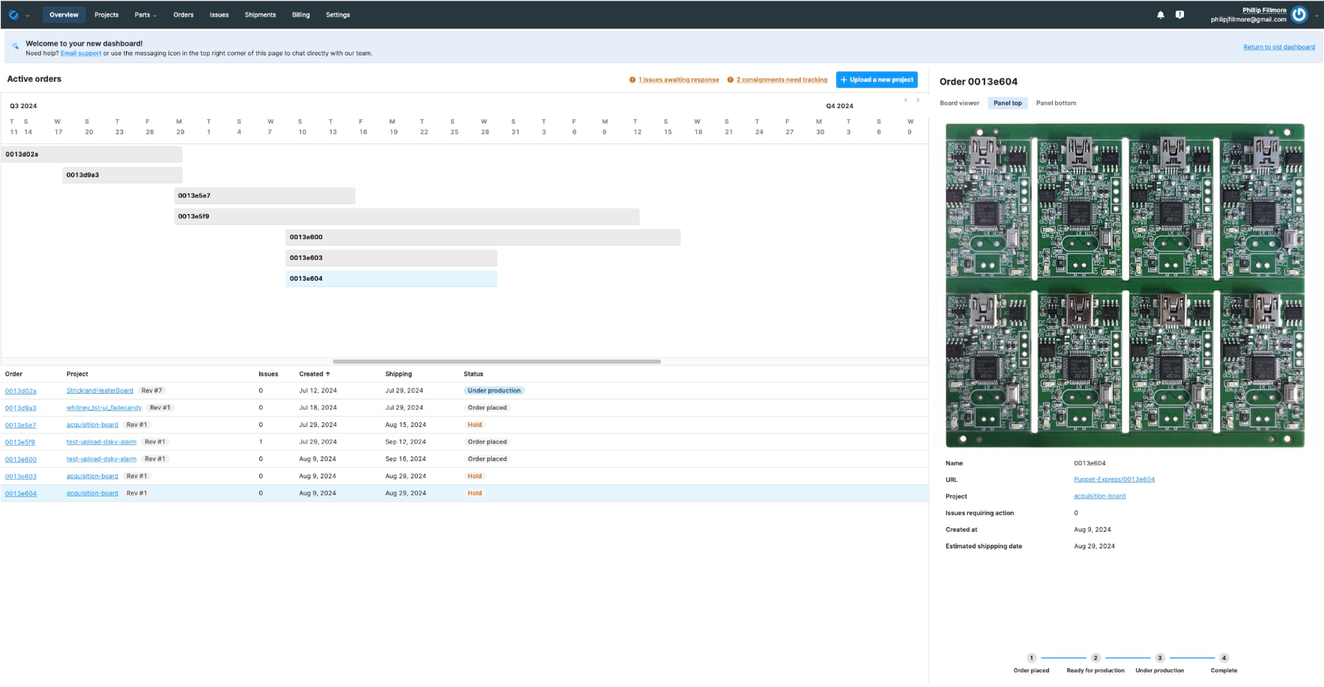 Redesigned Overview page | CircuitHub Changelog